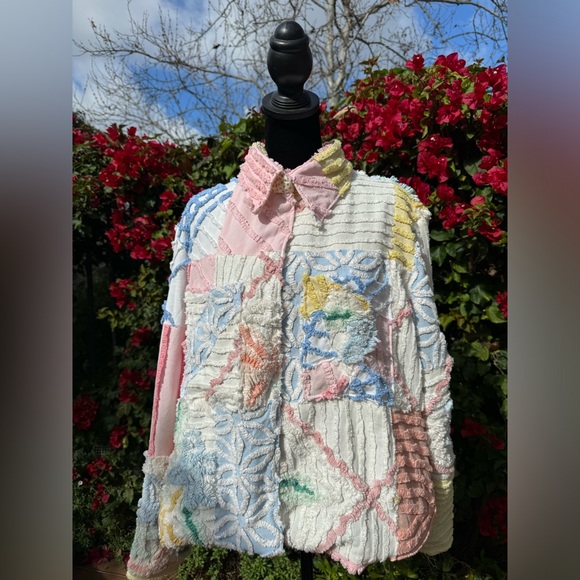 Jackets & Coats | Handmade Jacket Multi Color And Texture | Poshmark